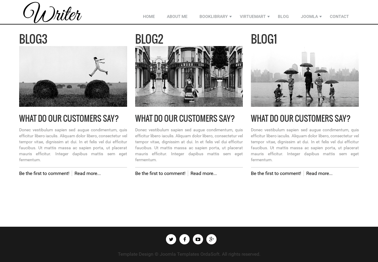Writer - Author website template | Author Joomla template | Book Author ...