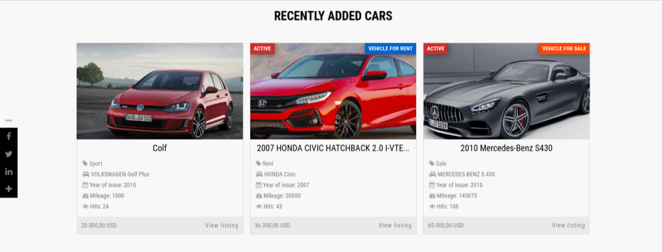 Car Catalog - Automotive website template | Car Templates | Joomla ...
