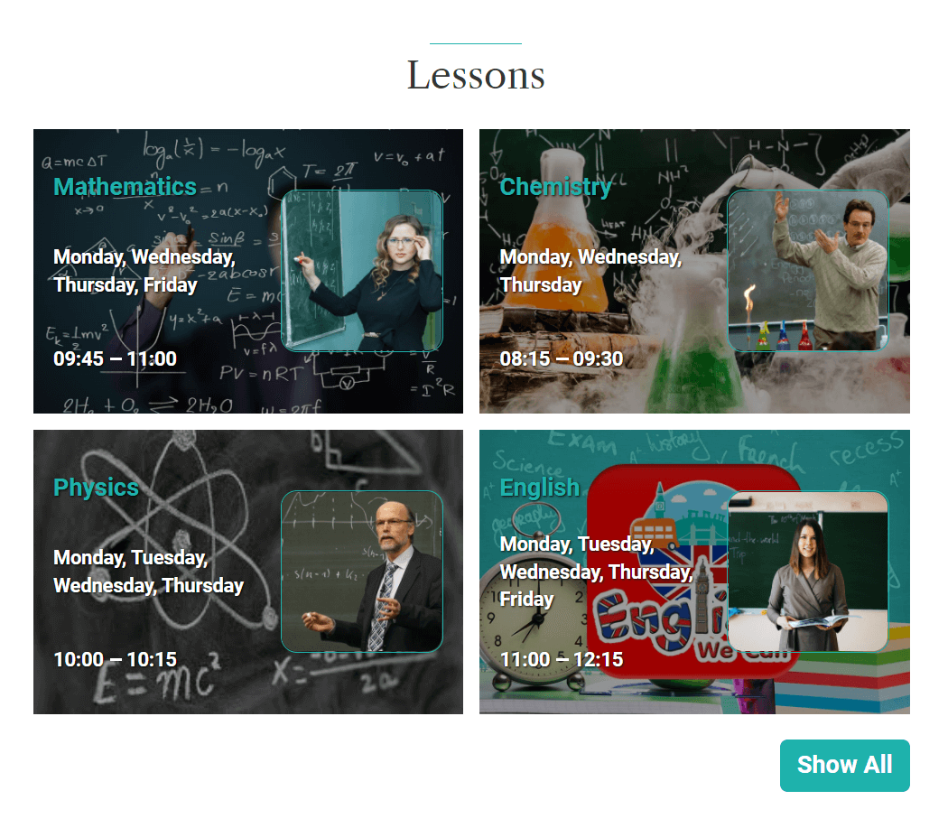 School website template